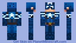 Captain America (From The Winter Soldier) Minecraft Skin