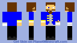 Sea Captain-Damaged Left Hand Minecraft Skin