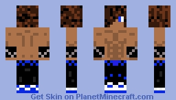 sixpack teenager with headphones Minecraft Skin