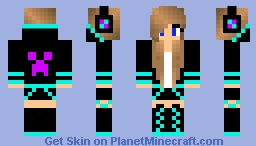 Creeper jacket girl skin Minecraft Skin