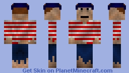 Deck Hand Pirate Minecraft Skin