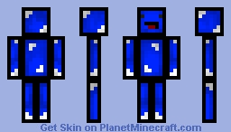Blue Derpy blocky Minecraft Skin