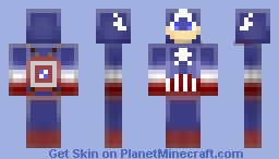 Captain America! Minecraft Skin