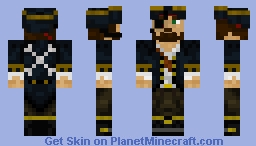 Captain Crossbones(Made by MsTegz) Minecraft Skin