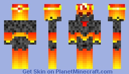 Fire Royal Minecraft Skin