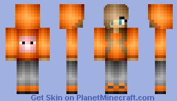 Hoodie and Sweatpants Girl Minecraft Skin