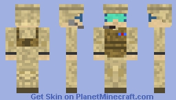 Desert Camo Soldier Minecraft Skin