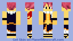 Natsu Dragneel [Fairy Tail] Minecraft Skin