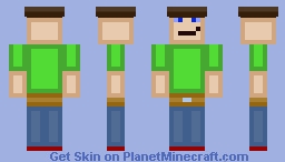 Block Outline Man! Minecraft Skin