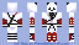 Ninja Assassin Panda Minecraft Skin