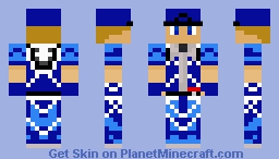 Blue Pokemon Trainer Minecraft Skin