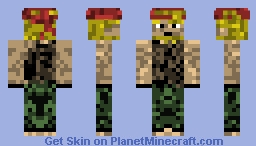 Blonde Rambo Minecraft Skin