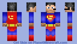 Superman With Cape Minecraft Skin