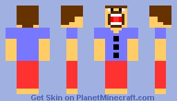 Yelling NERD! Minecraft Skin