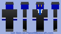 Blue guy with a hat Minecraft Skin