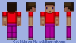 Cartoon Steve Minecraft Skin