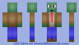 Zombie From PvZ (Plant's Vs Zombies) Minecraft Skin