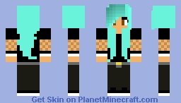 Blue Haired Rebel! Minecraft Skin