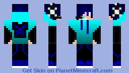 HD Blue Gamer Minecraft Skin