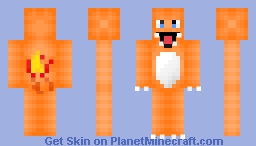 [Pokemon] Happy Charmander. Minecraft Skin