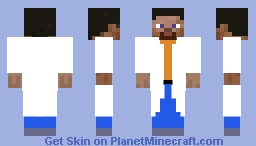 1.8 Lab Coat Steve Minecraft Skin