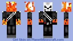 ghost rider Minecraft Skin