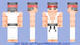 Ryu from Street Fighter. First 1.8 skin! Minecraft Skin