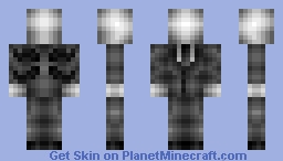 slender man Minecraft Skin