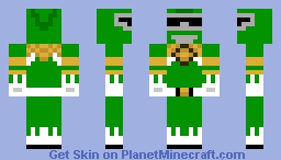 Green Power Ranger Skin Minecraft Skin