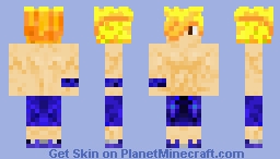 Pool Party Super Saiyan Minecraft Skin