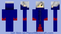 Blue Cloak Man Minecraft Skin