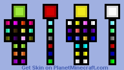 many colors xD ^_^ Minecraft Skin