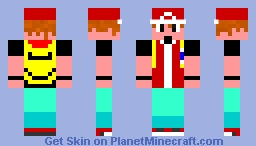 Pokemon Trainer Red Minecraft Skin