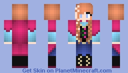 Anna looking for Elsa skin Minecraft Skin