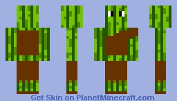 Watermelon Block Girl Minecraft Skin