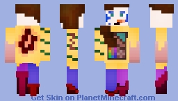 Censored (& Leafed) Girl Minecraft Skin