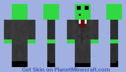 slime w/ suit Minecraft Skin