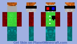 nerd creeper Minecraft Skin