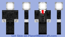 slender man Minecraft Skin