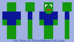 Kermit The Frog Loves Blue Minecraft Skin