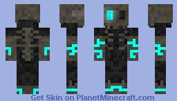 Cyber Skeleton Minecraft Skin