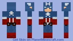Captain America Minecraft Skin