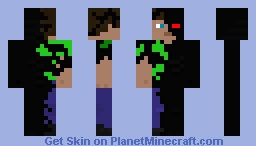 Half Demon Minecraft Skin