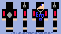 newer emo (with better headphones and highlights Minecraft Skin