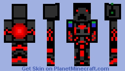 Space Creeper Commander Minecraft Skin