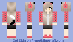 Rose Themed Girl Minecraft Skin