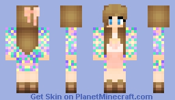 ° ΛƞɡɘƖ ° ~ 👘 Cute Summer Girl 👘 Minecraft Skin
