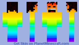 Rainbow-Man Minecraft Skin
