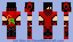 CraftRealms Male Red Minecraft Skin