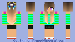 Sorta Cute Girl With Bow :-P NEARLY 10 SUB SPECIAL!! Minecraft Skin